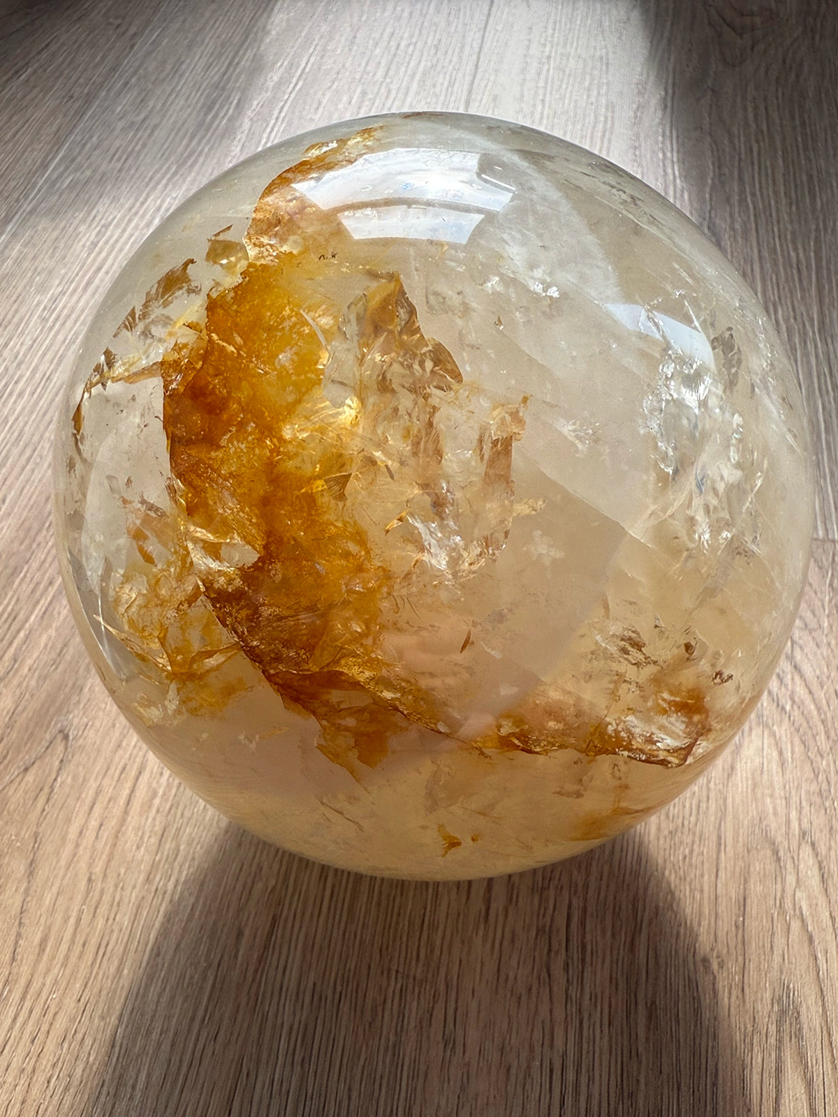 Extra Large Golden Healer Sphere | David Essery - New Moon Art